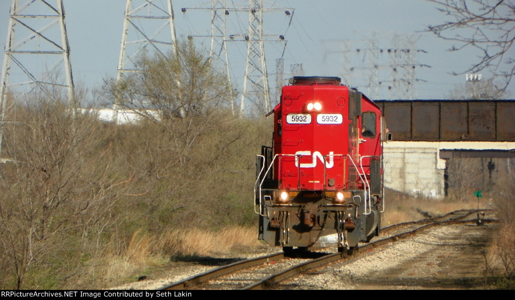 GTW 5932 returning from Goff Jct.